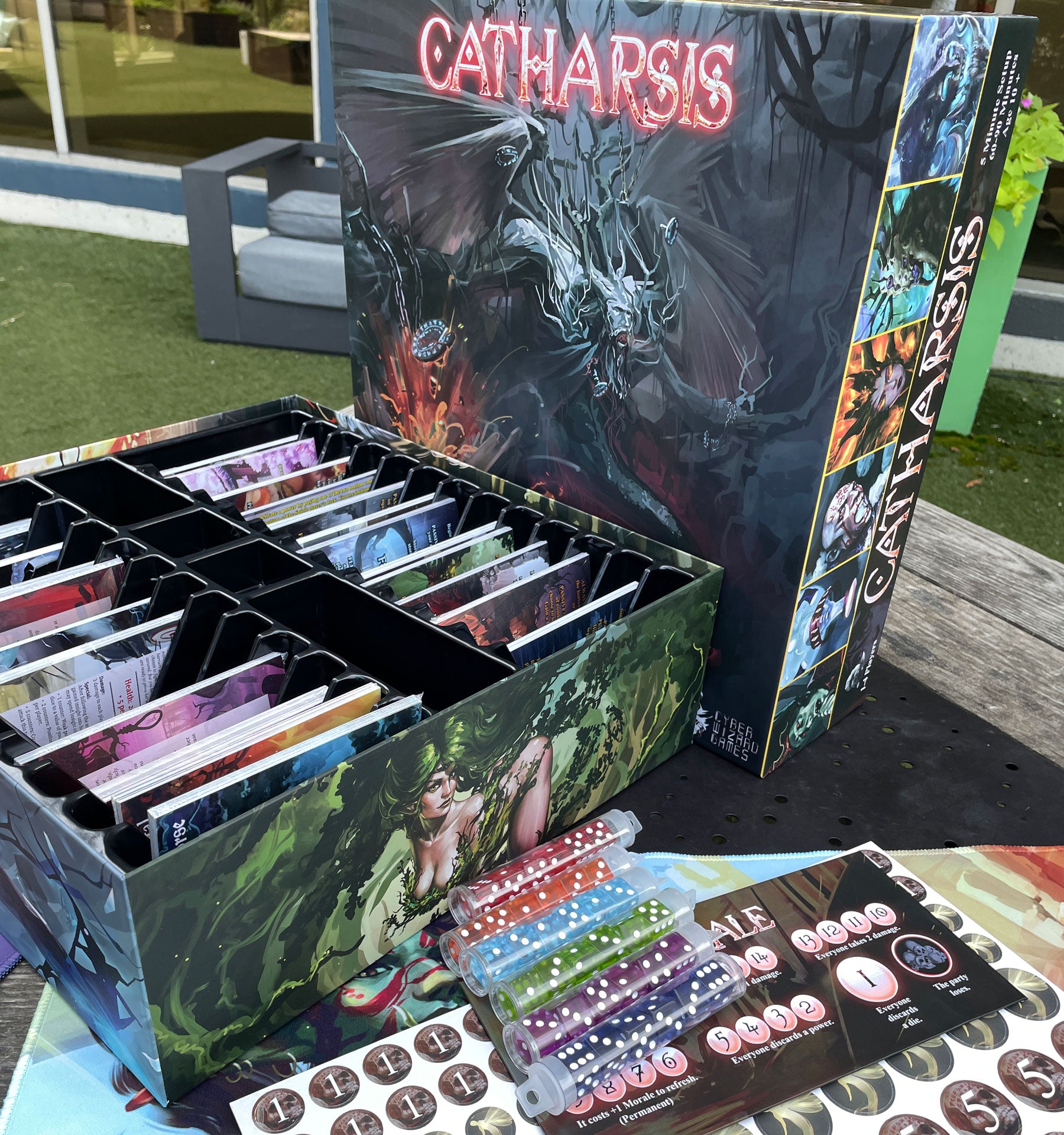 Cyber Wizard Games - Catharsis Dice Rolling Board Game & Playmats